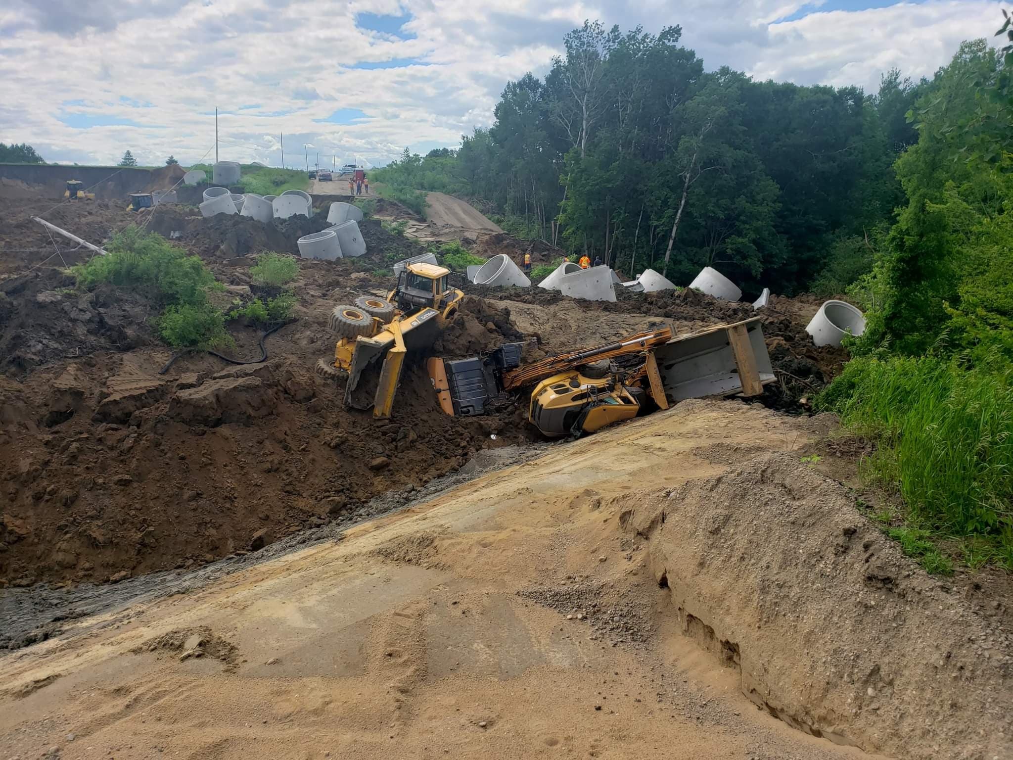 Sainte-Ursule: glissement de terrain sur un chantier - L'Écho de Maskinongé