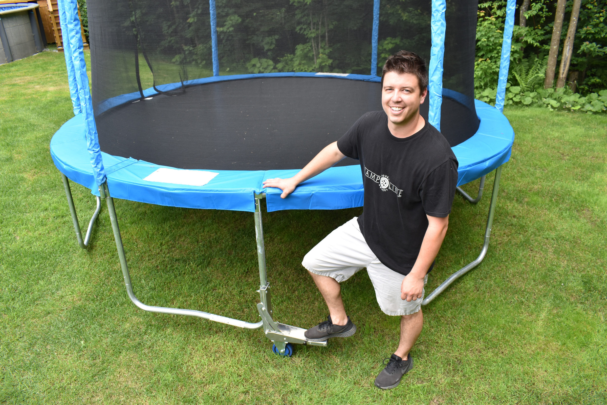 Une invention pour déplacer simplement un trampoline - L’Écho de Maskinongé